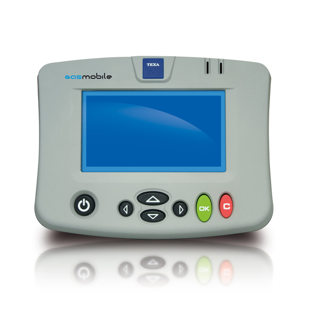Compact display unit for exhaust gas analysis