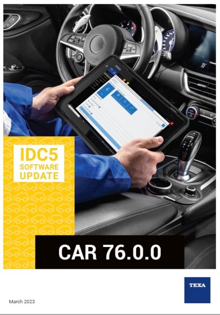 IDC5 SOFTWARE UPDATE CAR 76 - TEXA